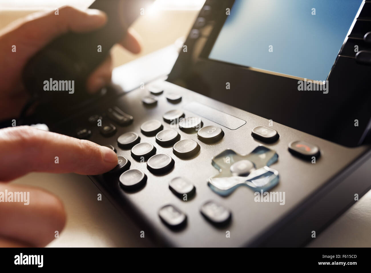 Dialing telephone keypad Stock Photo - Alamy