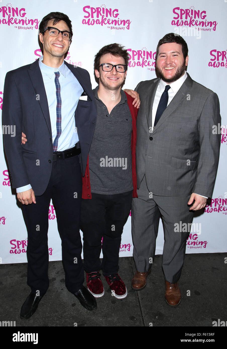 Opening night for Spring Awakening at the Brooks Atkinson Theatre - Arrivals. Featuring: Gideon ...