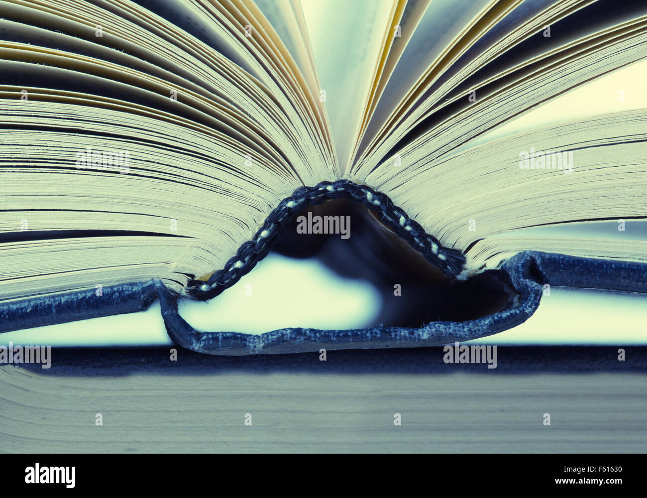 Closeup view of hardcover book Stock Photo - Alamy