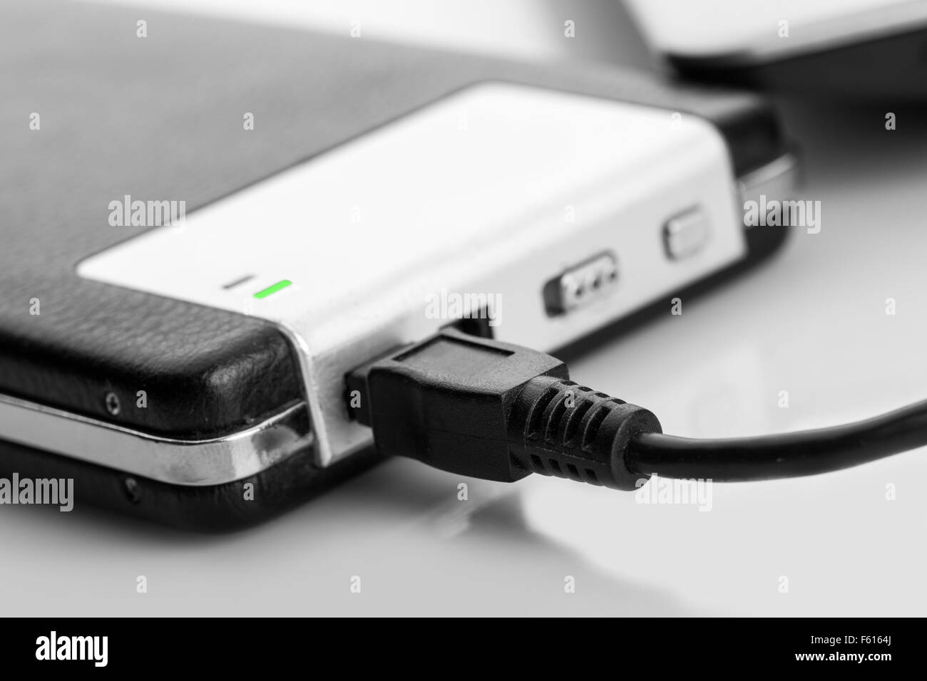 External storage drive with cable Stock Photo - Alamy