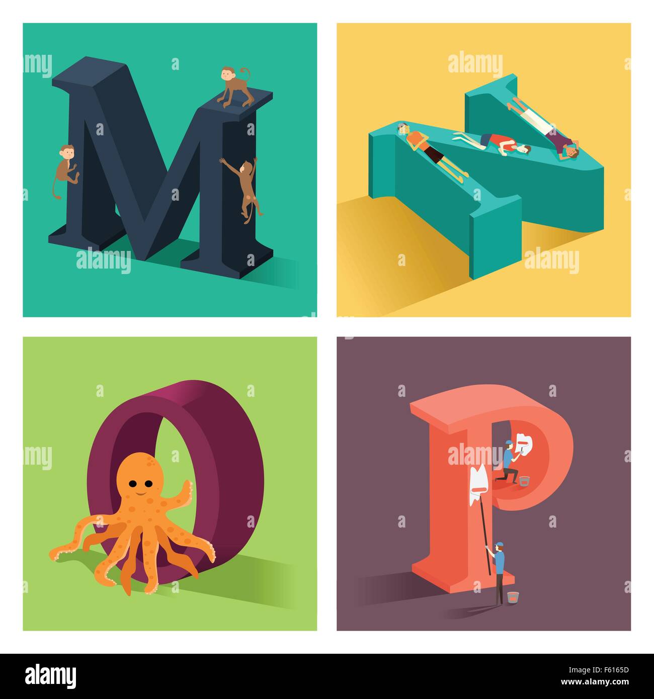 English alphabets vector hi-res stock photography and images - Alamy