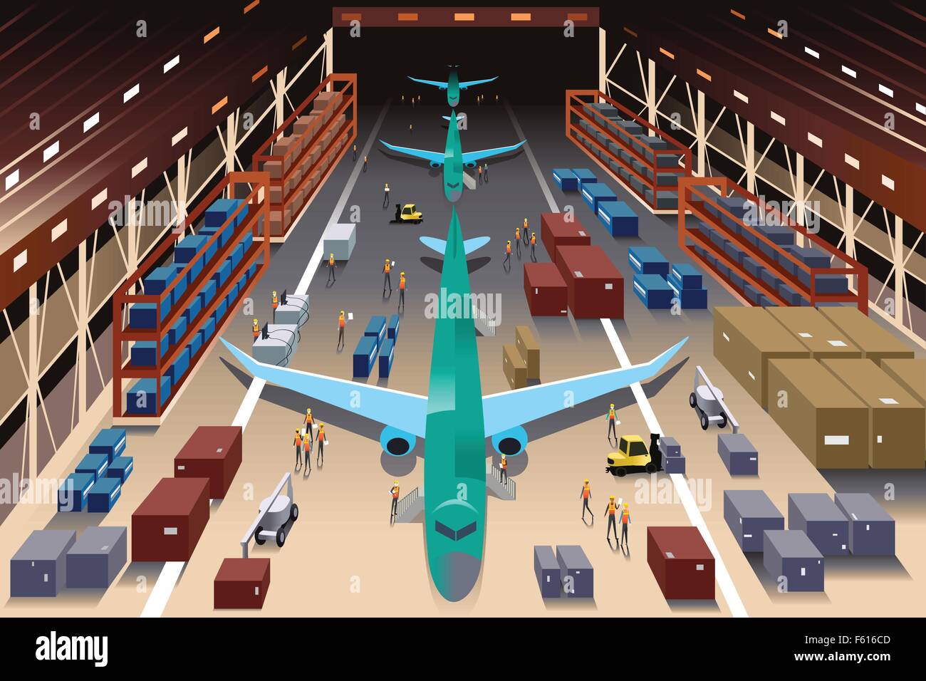 Working in airplane Stock Vector Images - Alamy