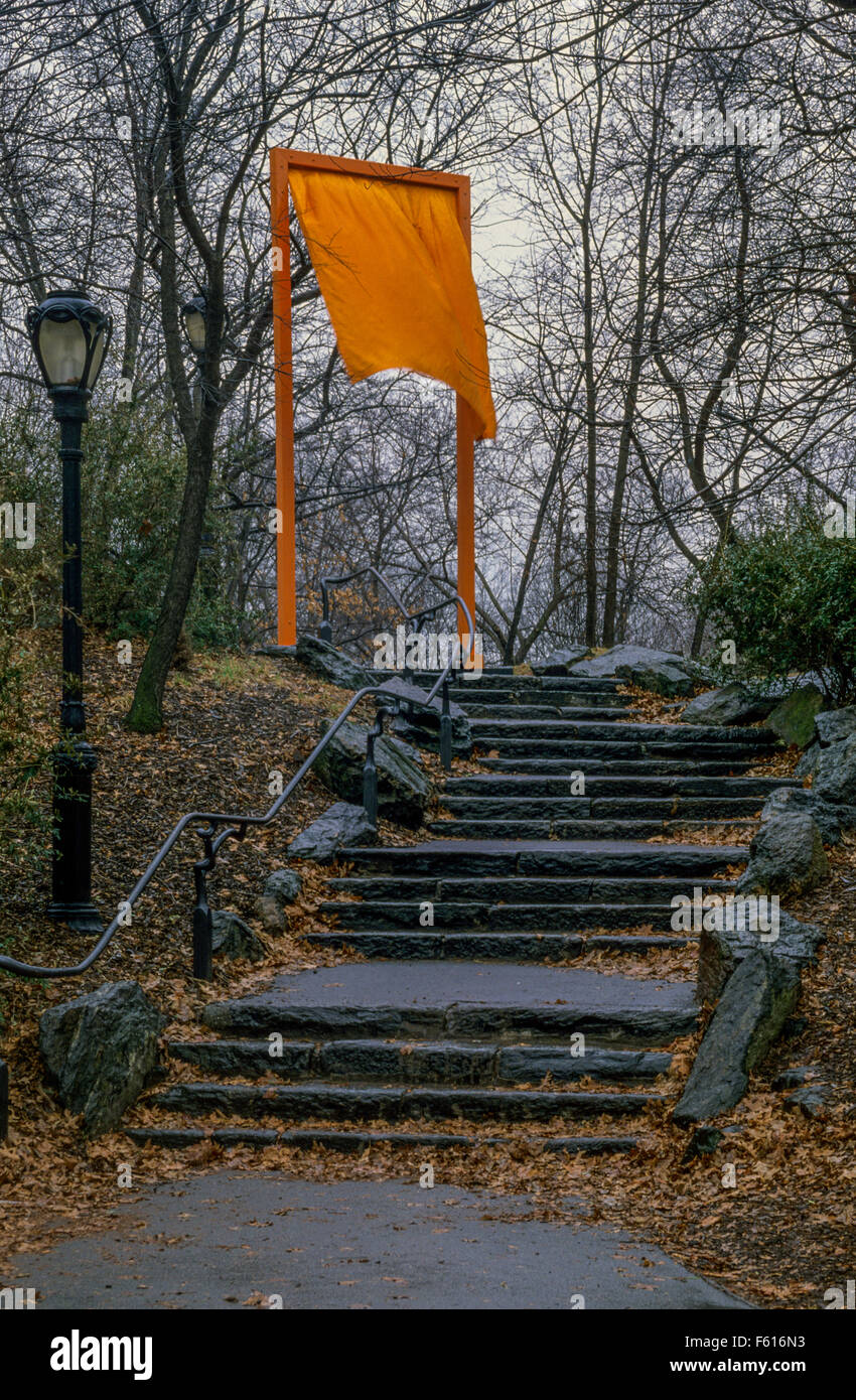The Gates, Central Park, New York, 1979-2005 Stock Photo - Alamy