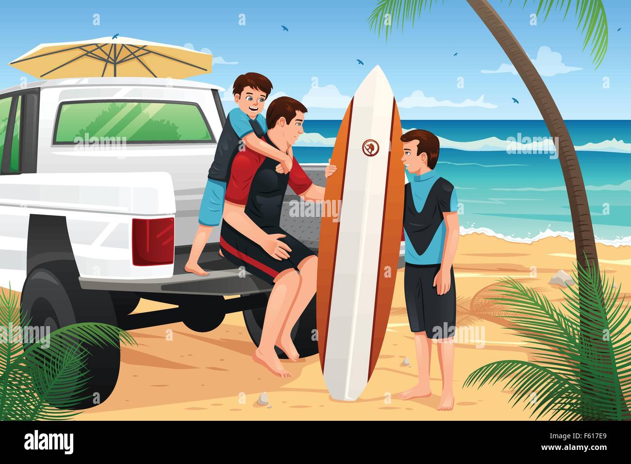 Going To The Beach Clipart Image