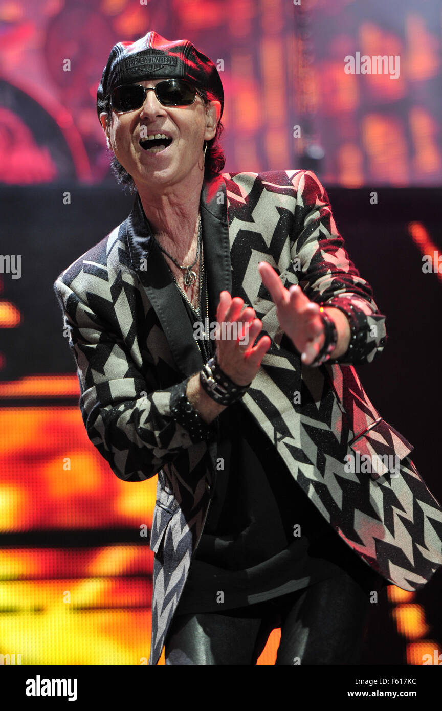 The Scorpions performing live in concert on their 50th anniversary tour ...
