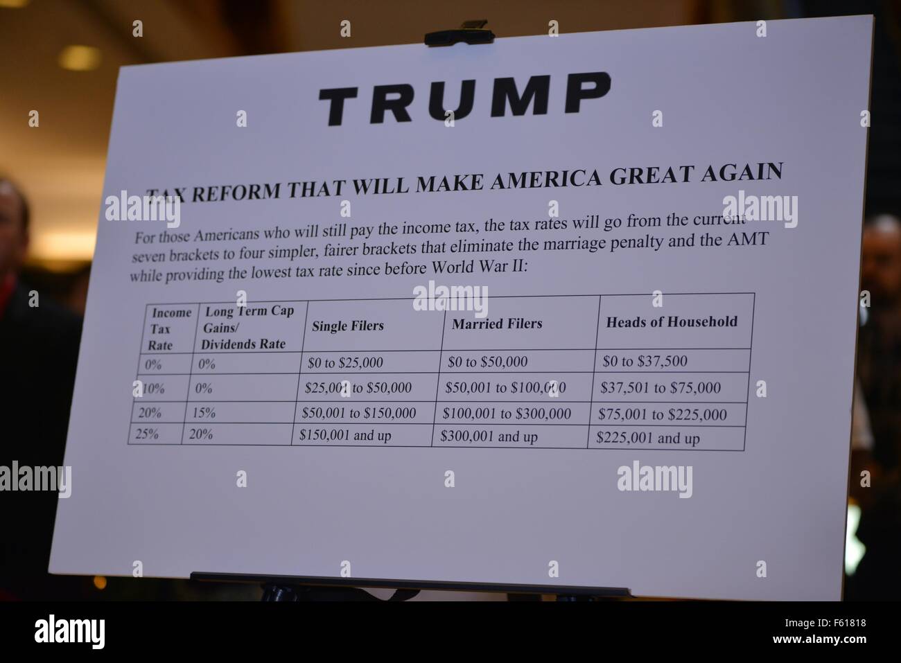 Donald Trump announces his tax plan Featuring: Donald Trump Where ...