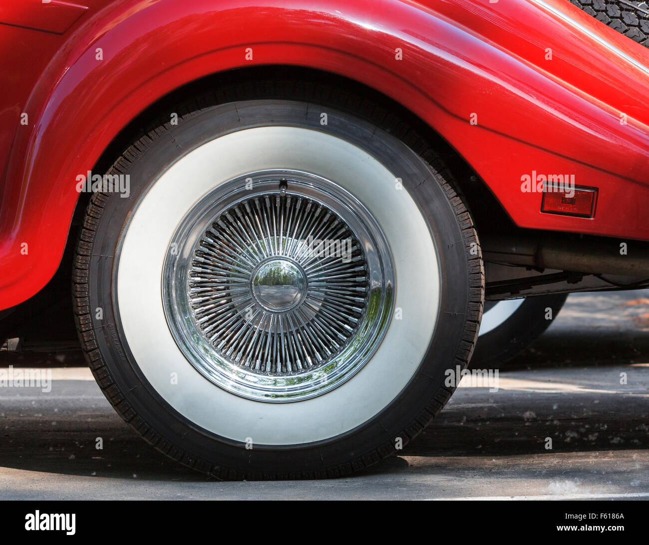 Closeup of retro car wheel Stock Photo - Alamy