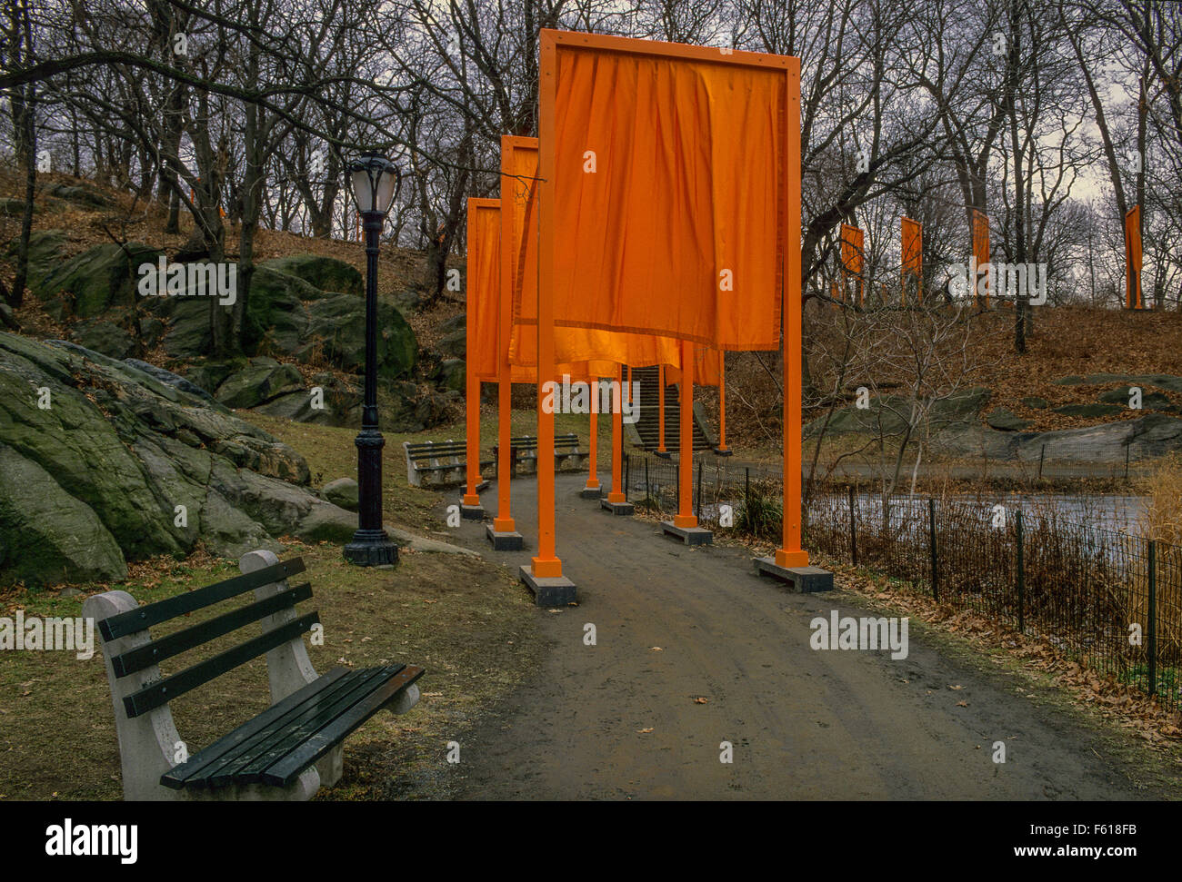 The Gates, Central Park, New York, 1979-2005 Stock Photo - Alamy