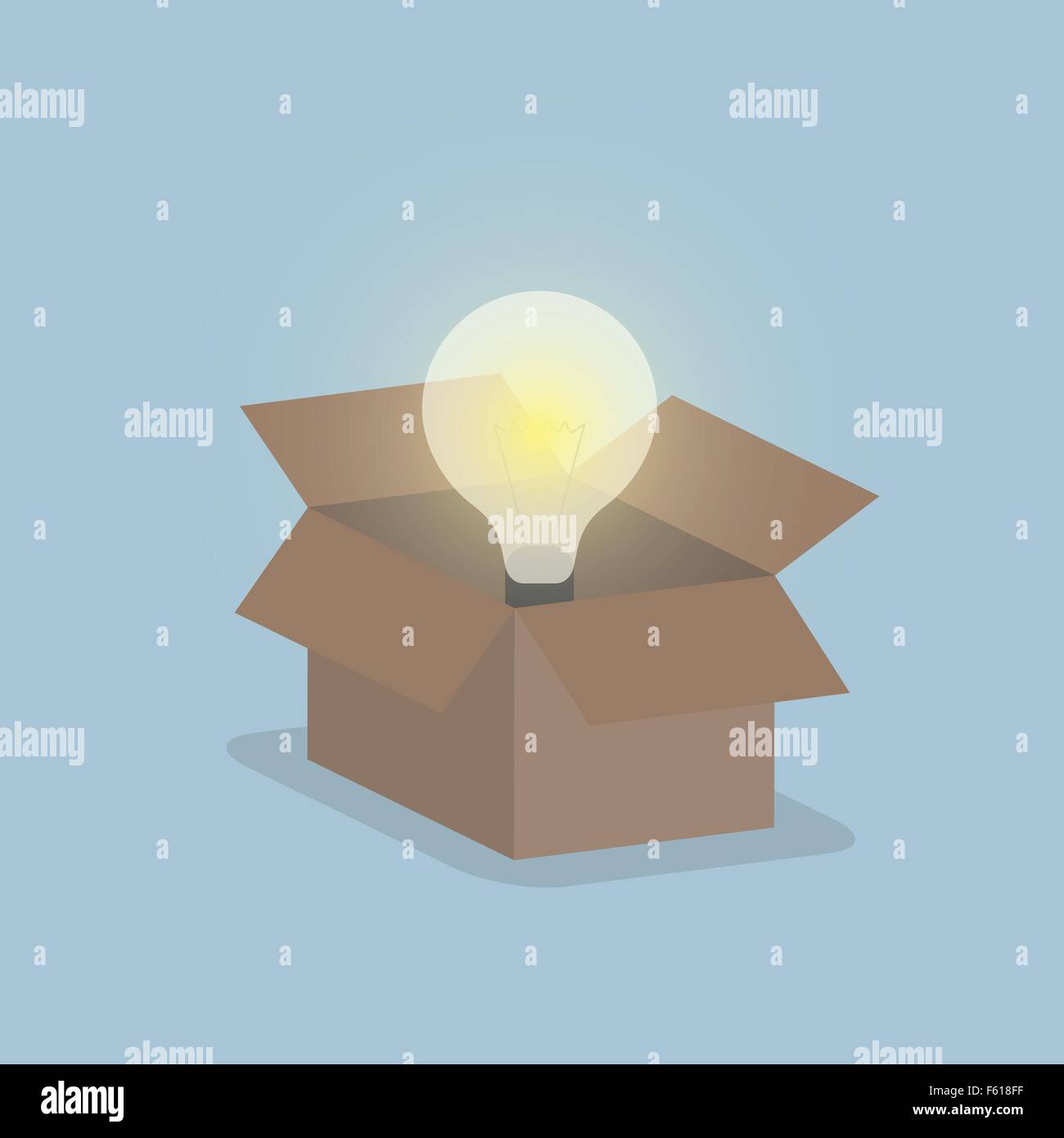 Light bulb box Stock Vector Images - Alamy