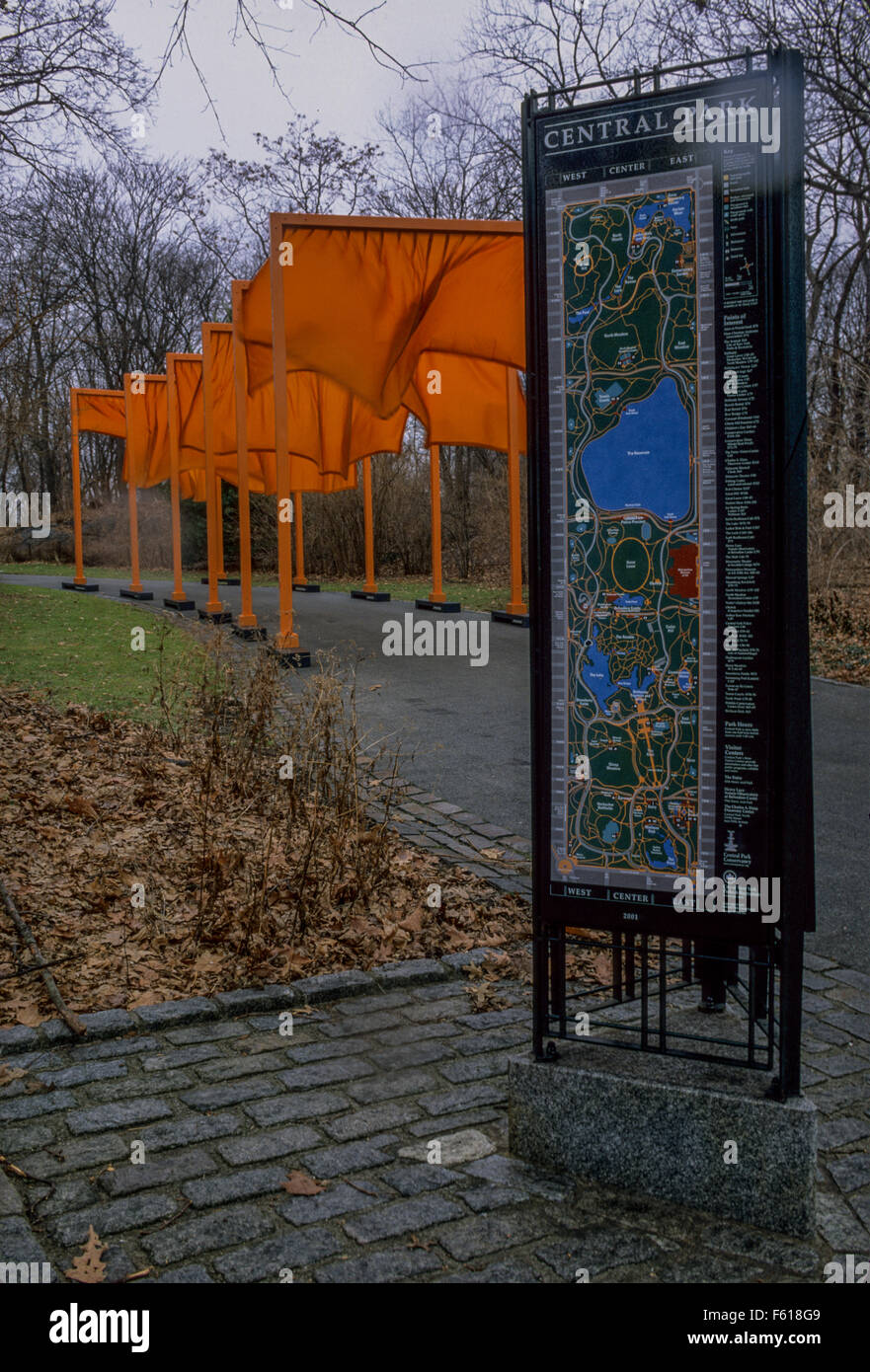 The Gates, Central Park, New York, 1979-2005 Stock Photo - Alamy