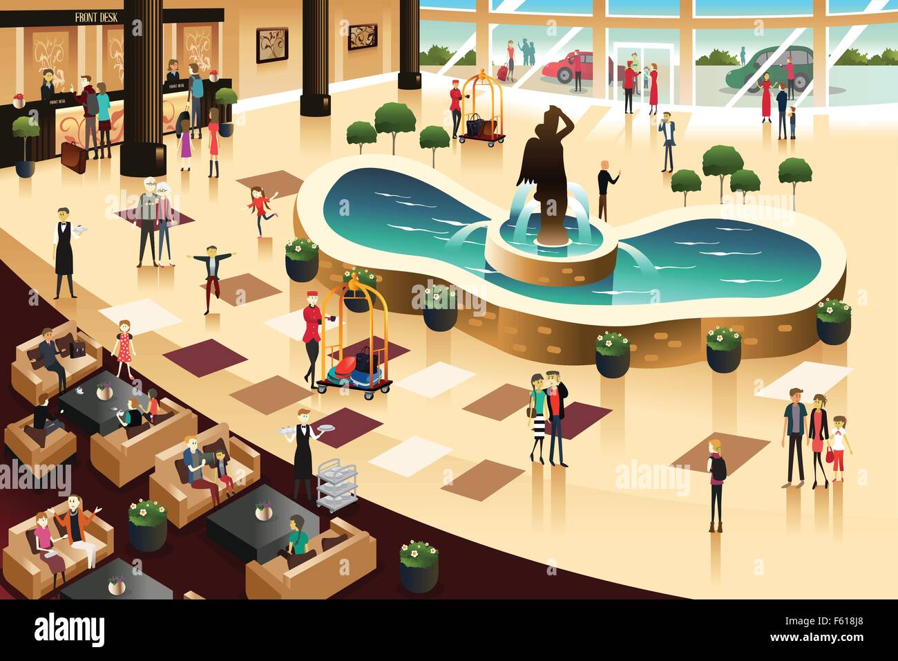 Lobby vector vectors hi-res stock photography and images - Alamy