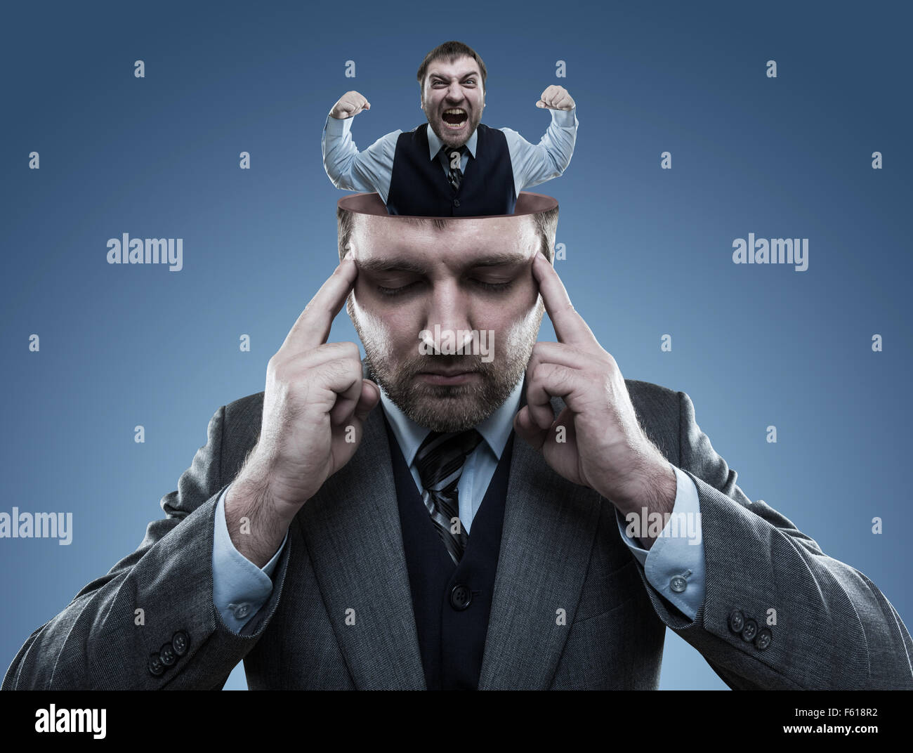 Crazy thinking hi-res stock photography and images - Alamy