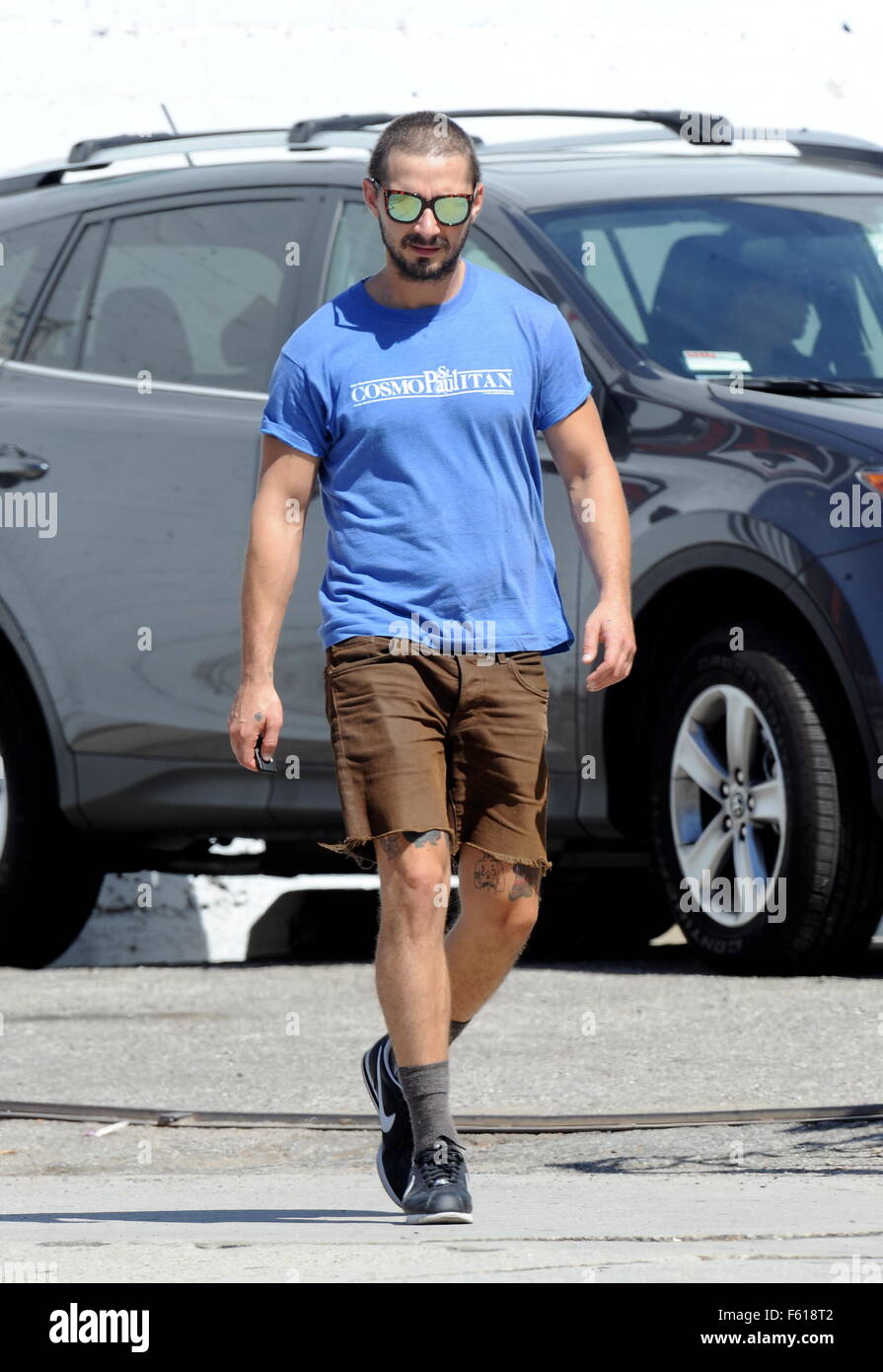 Shia LaBeouf spotted leaving Ultra Body Fitness on La Brea Avenue in ...