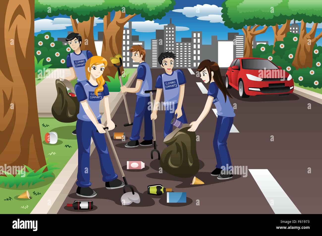 Street Cleaning Clipart Car