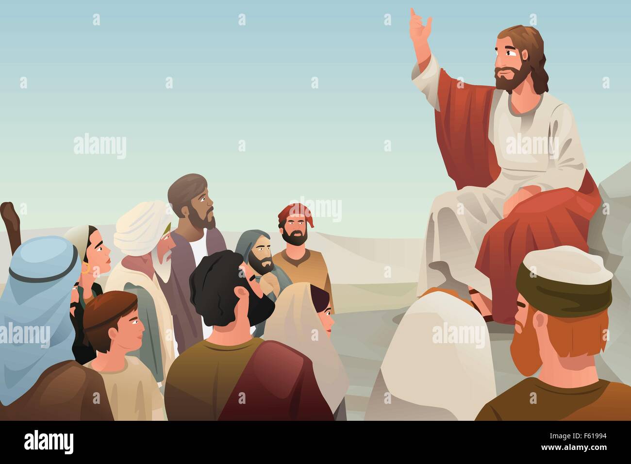 Jesus teaching clipart hi-res stock photography and images - Alamy