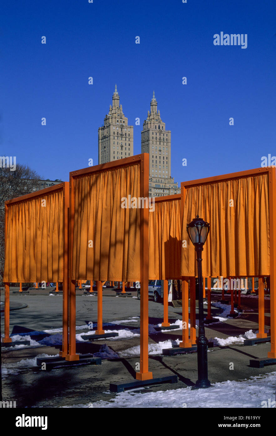 The Gates, Central Park, New York, 1979-2005 Stock Photo - Alamy
