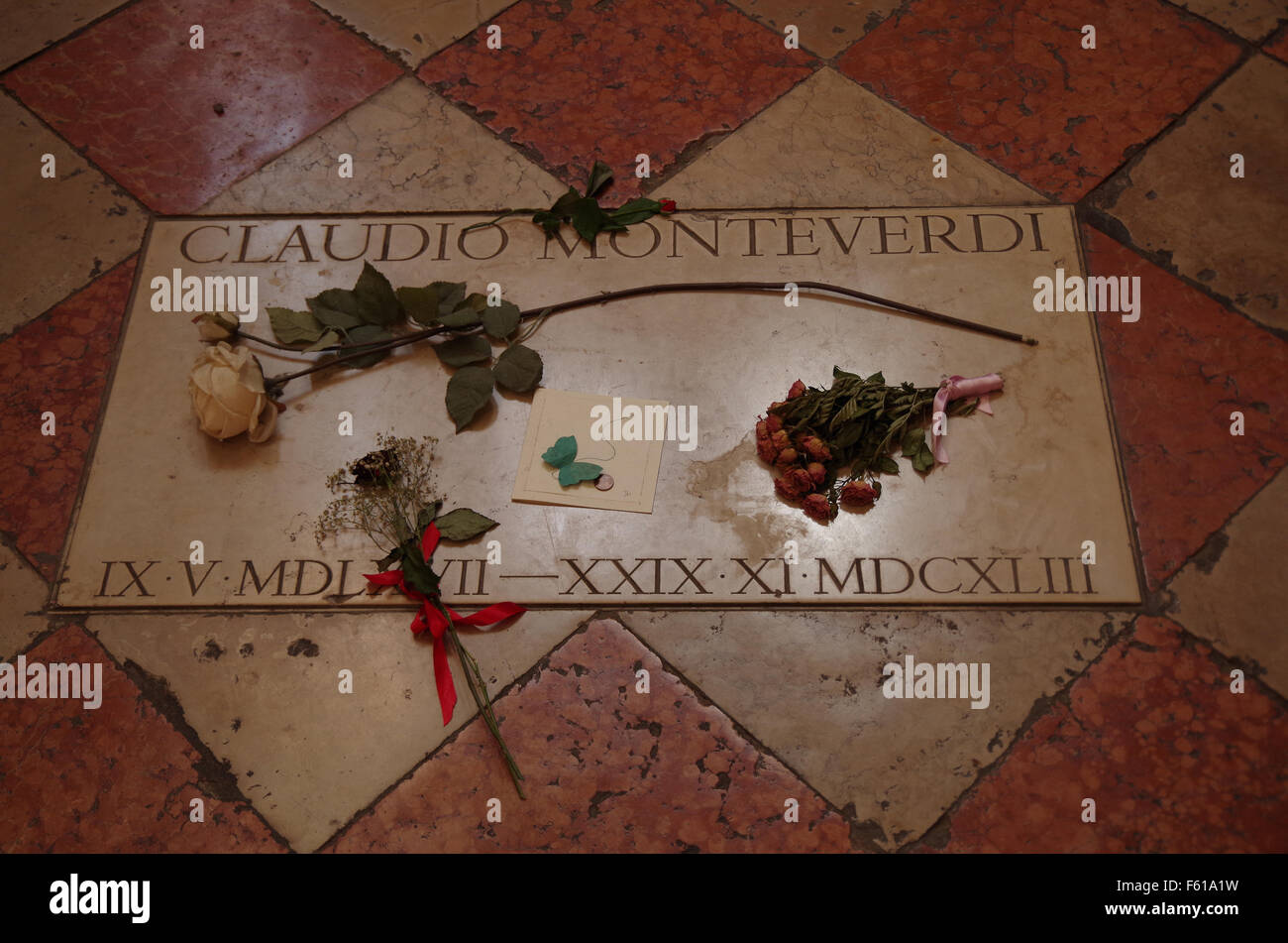 Venice, Italy, Burial place of Claudio Monteverdi Stock Photo - Alamy
