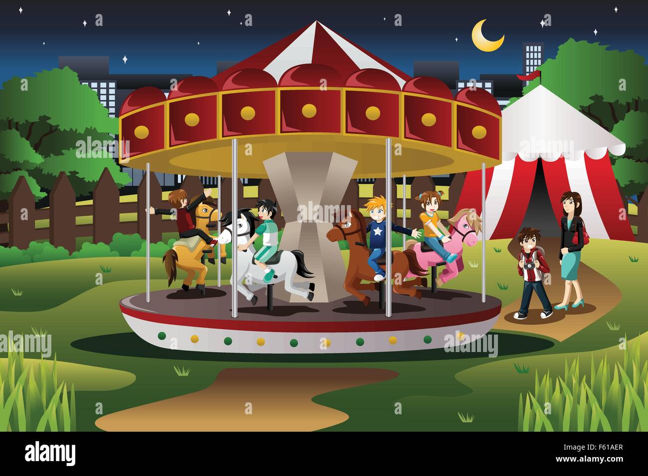 Merry Go Round Clipart