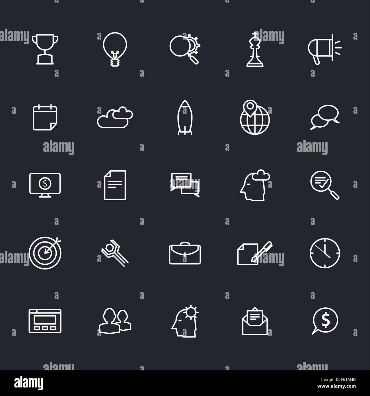 A vector illustration of business icon sets Stock Vector Image & Art ...