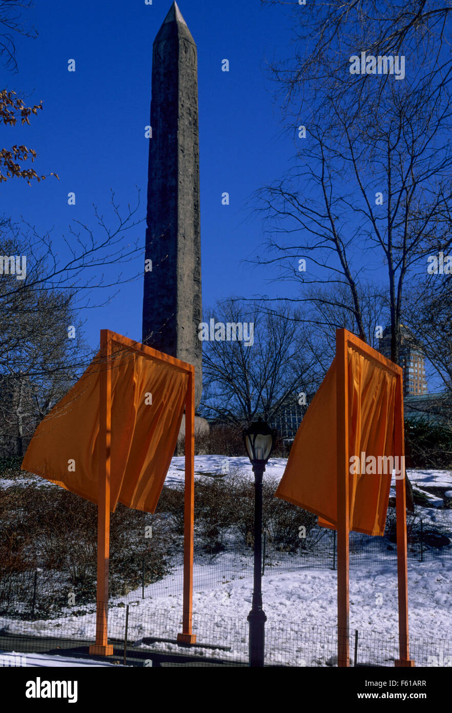 The Gates, Central Park, New York, 1979-2005 Stock Photo - Alamy