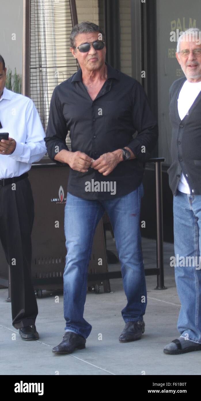 Sylvester Stallone has lunch at The Palm in Beverly Hills Featuring ...