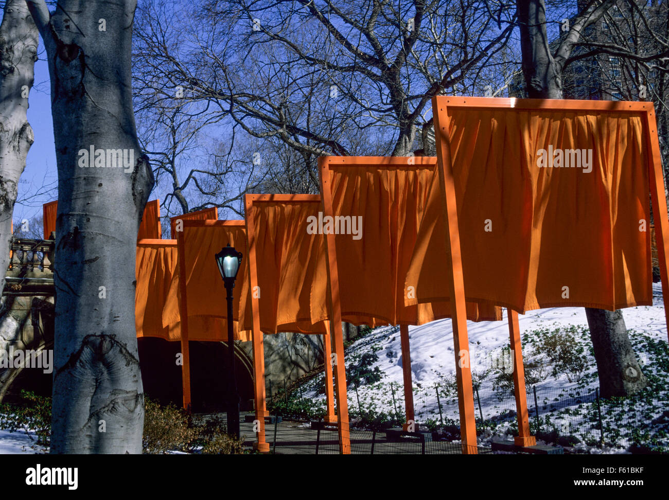 The Gates, Central Park, New York, 1979-2005 Stock Photo - Alamy