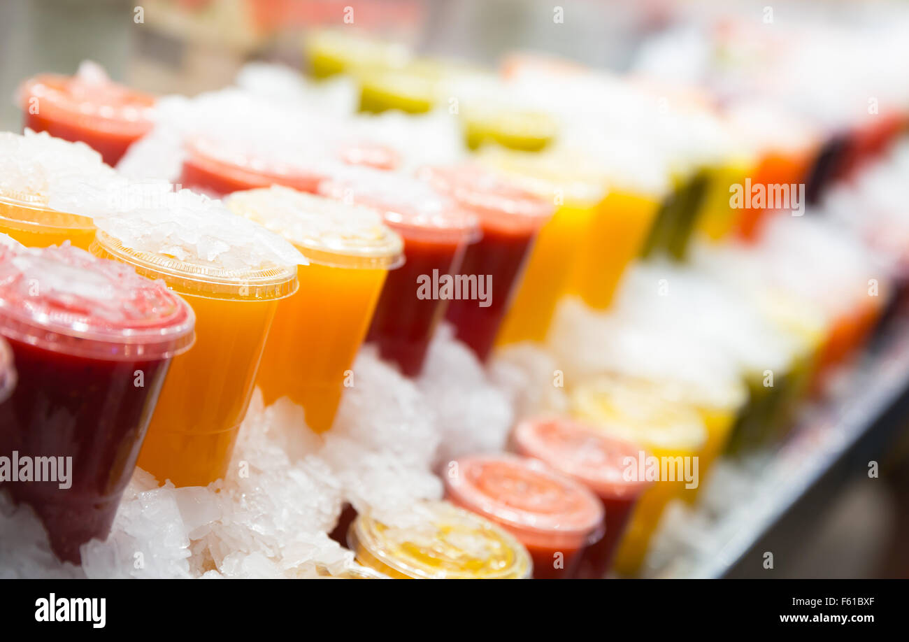 Collection fruits juices glass hi-res stock photography and images - Alamy
