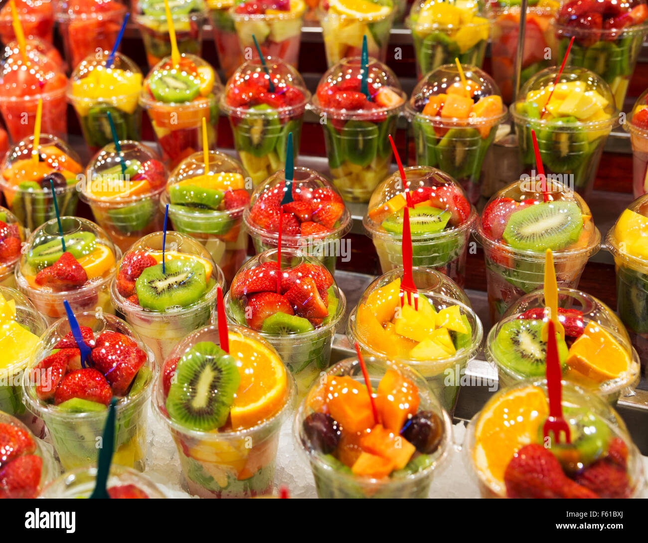 Assorted fruits in local market Stock Photo - Alamy