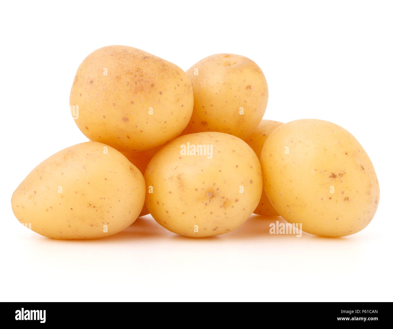new potato tuber isolated on white background cutout Stock Photo - Alamy