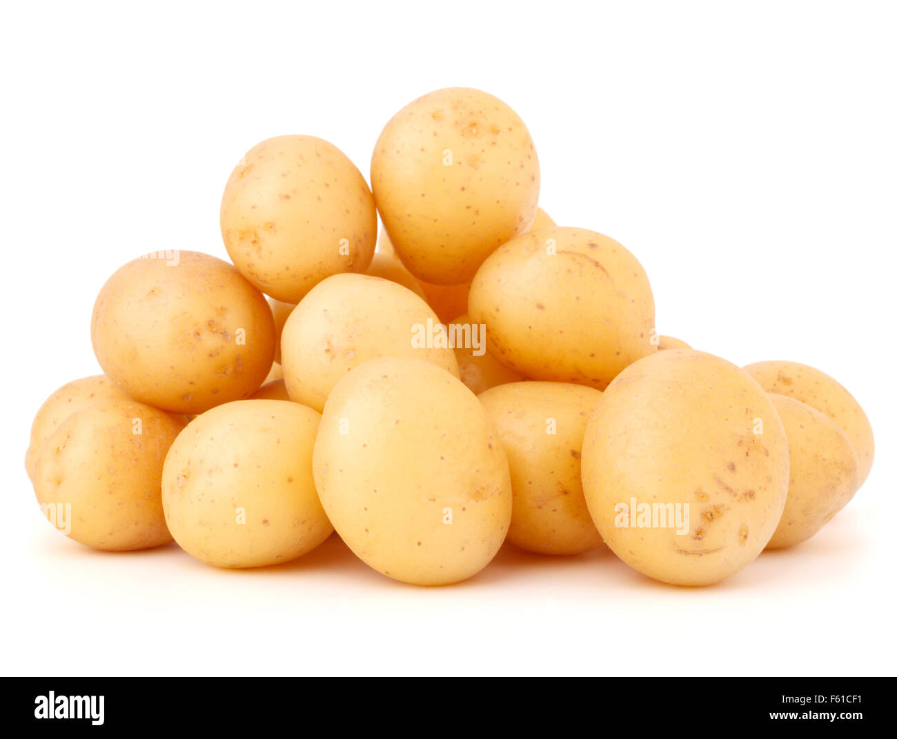 new potato tuber isolated on white background cutout Stock Photo - Alamy