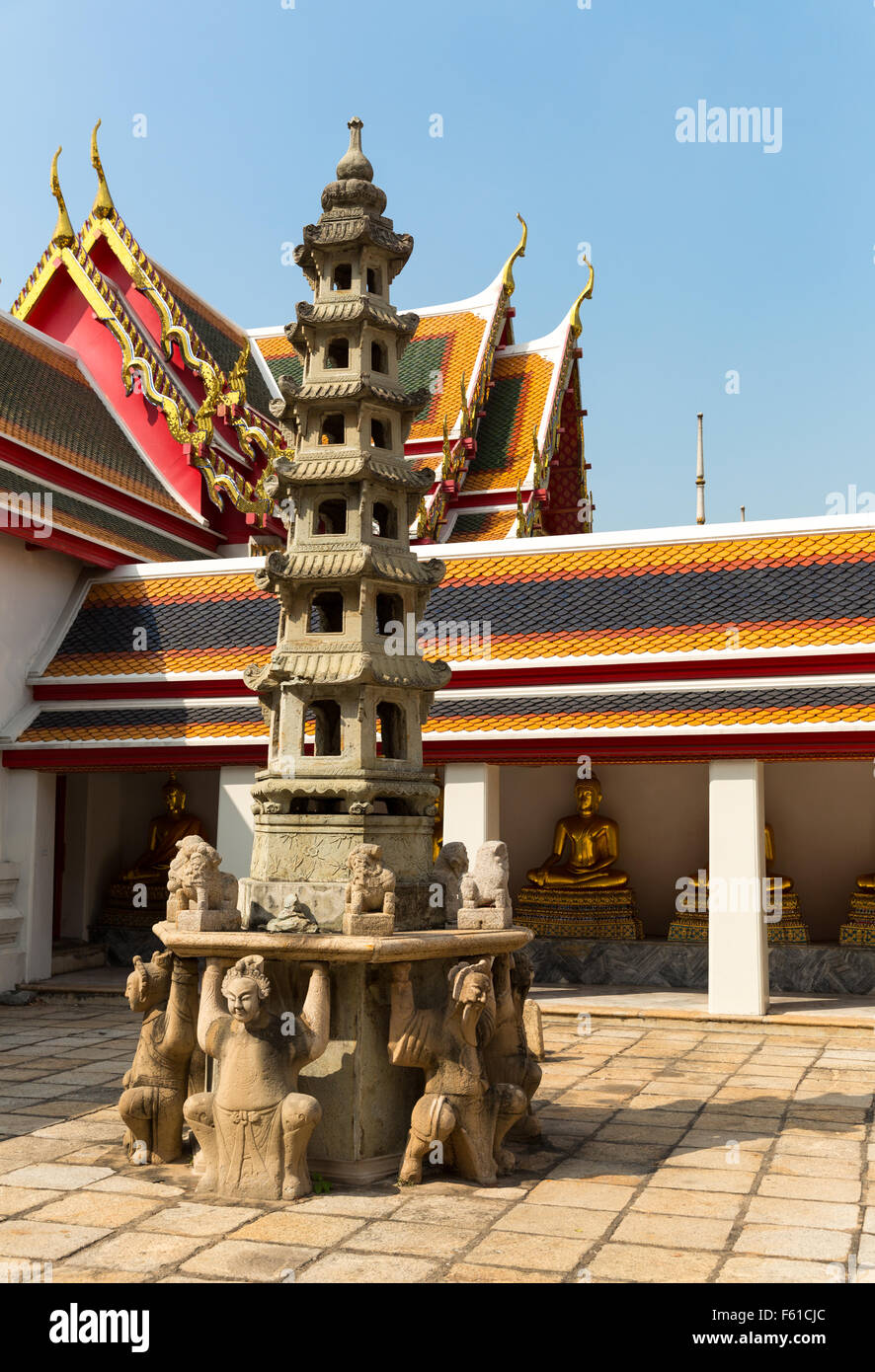Wat Po temple in Bangkok Stock Photo - Alamy