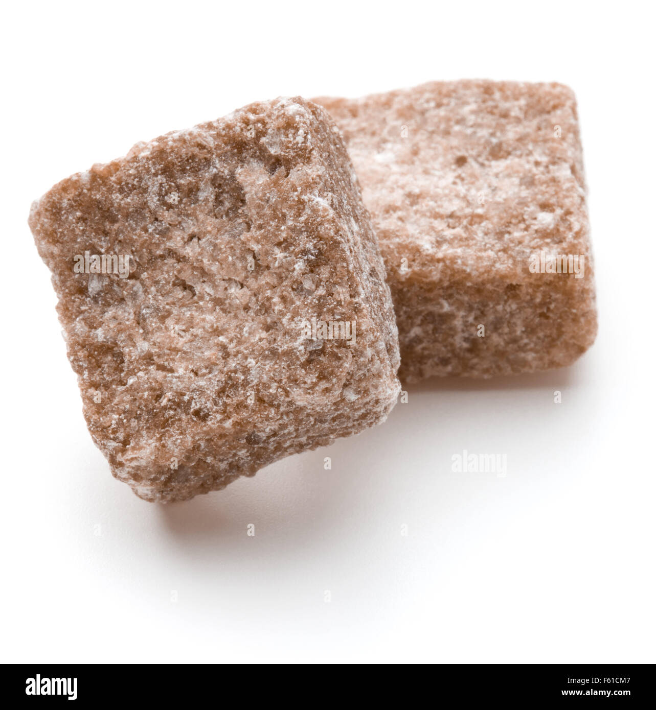 Brown lump cane sugar cube isolated on white background cutout Stock ...