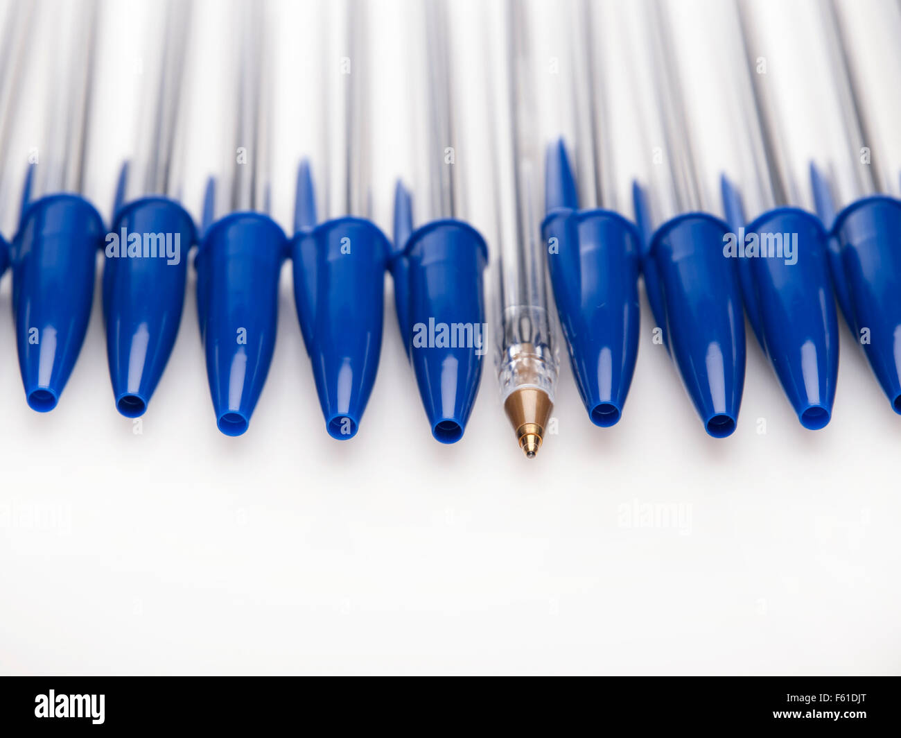 Bic Crystal Blue pens Stock Photo - Alamy