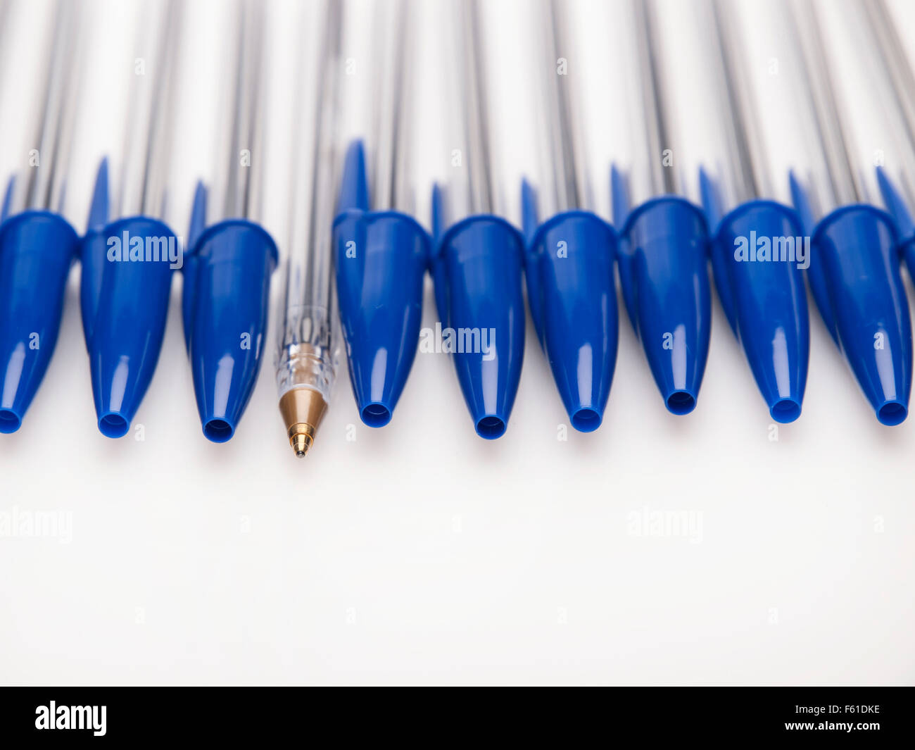 Bic Crystal Blue pens Stock Photo - Alamy