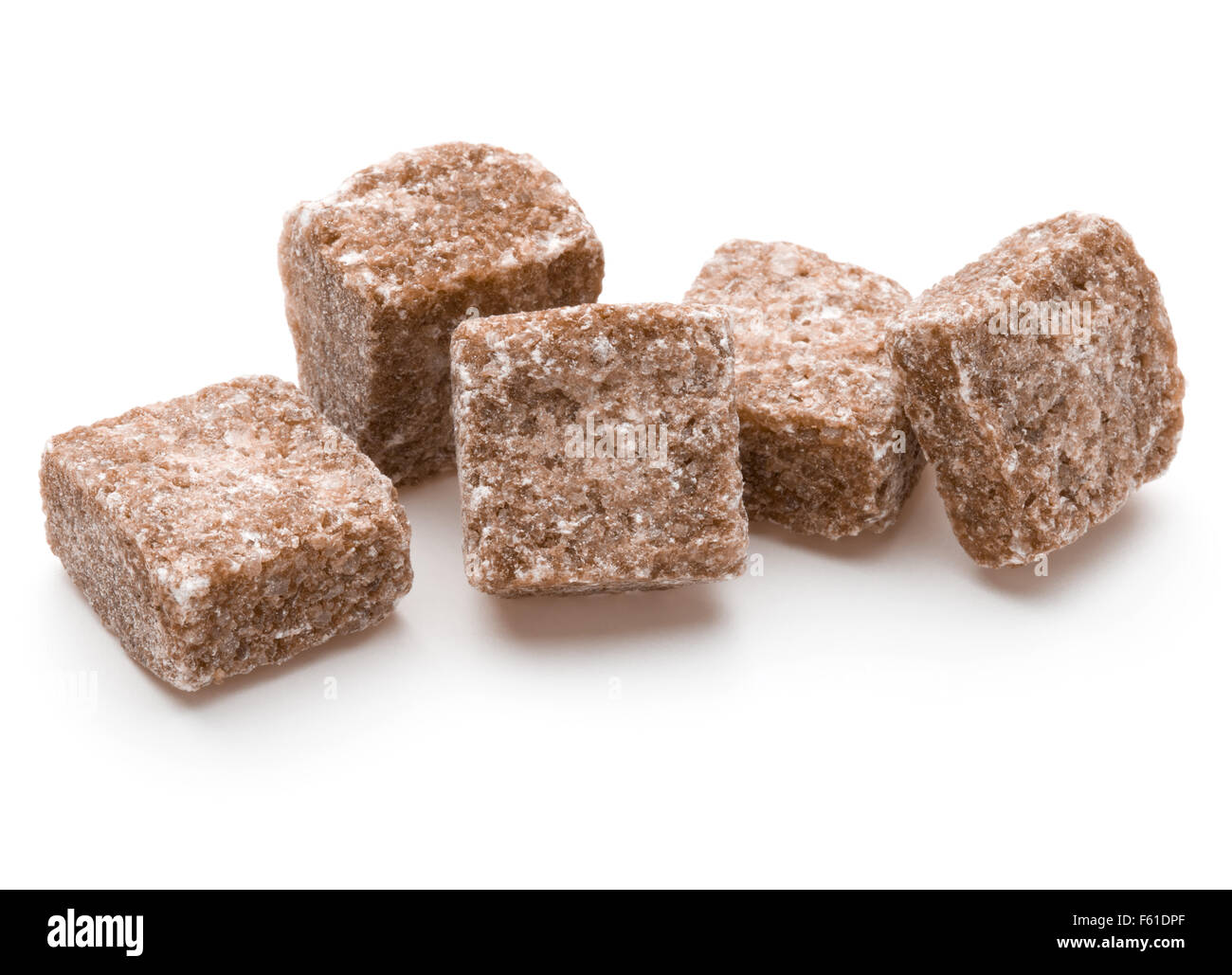 Brown lump cane sugar cube isolated on white background cutout Stock ...