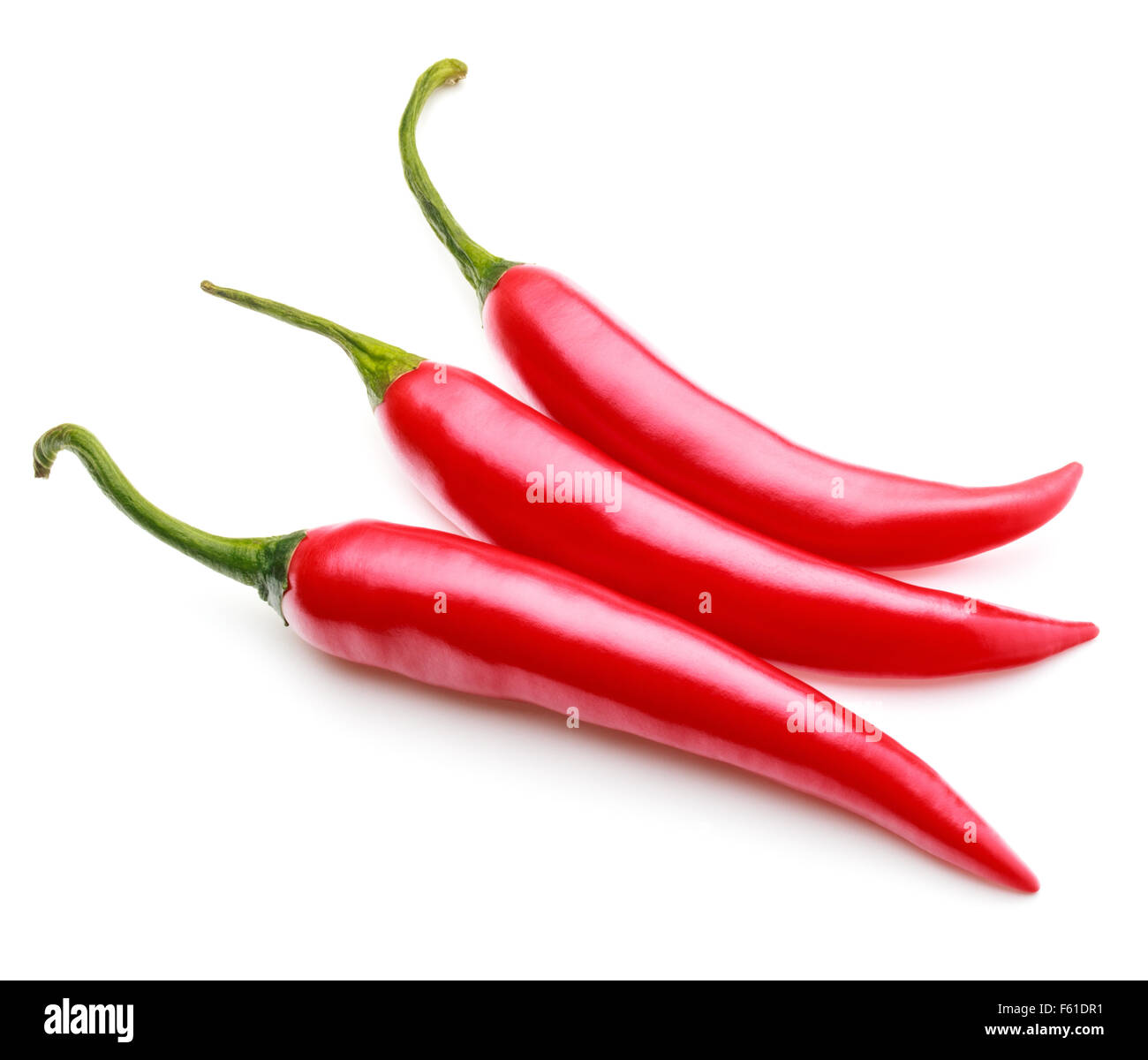red chili or chilli cayenne pepper isolated on white background cutout ...