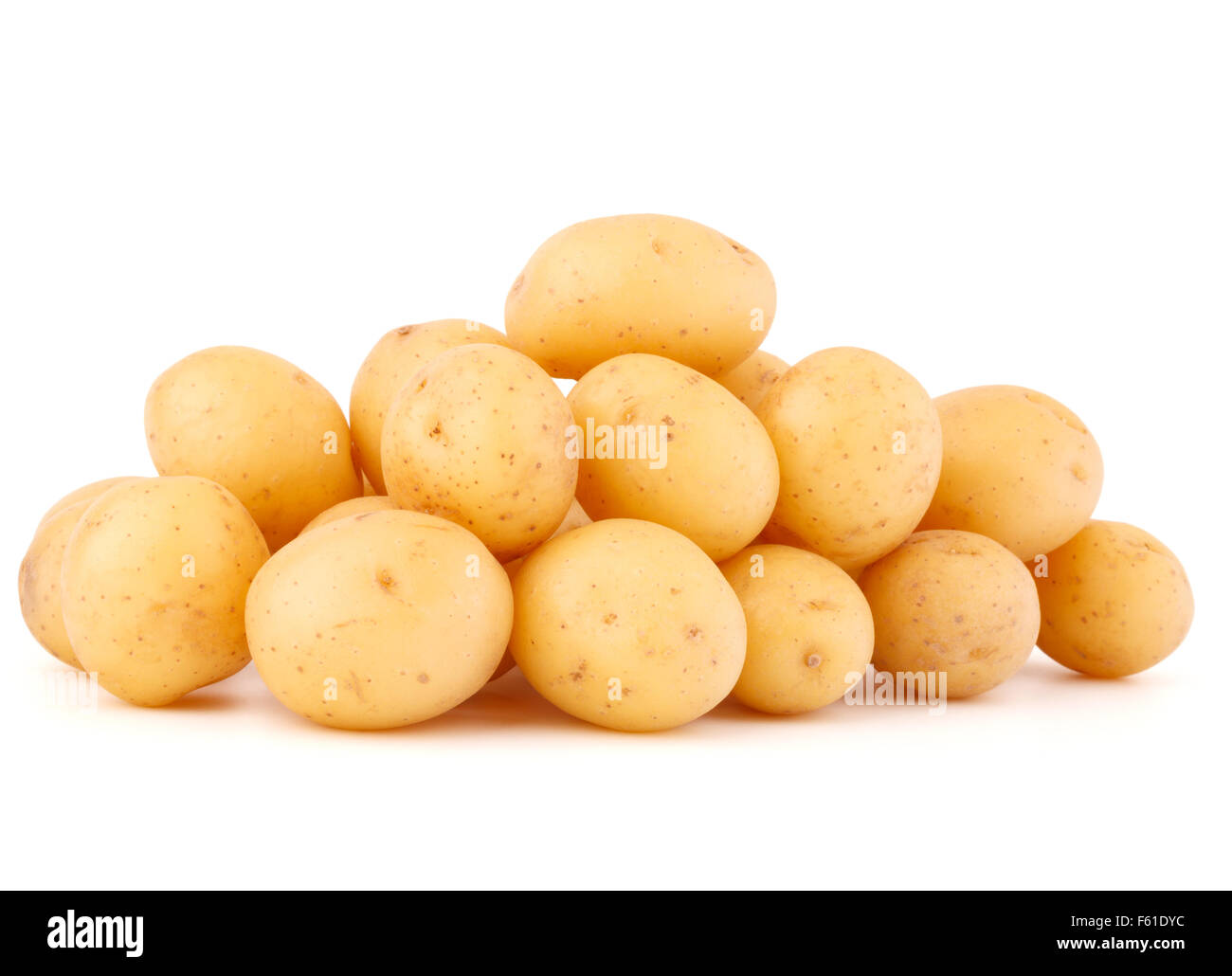 new potato tuber isolated on white background cutout Stock Photo - Alamy