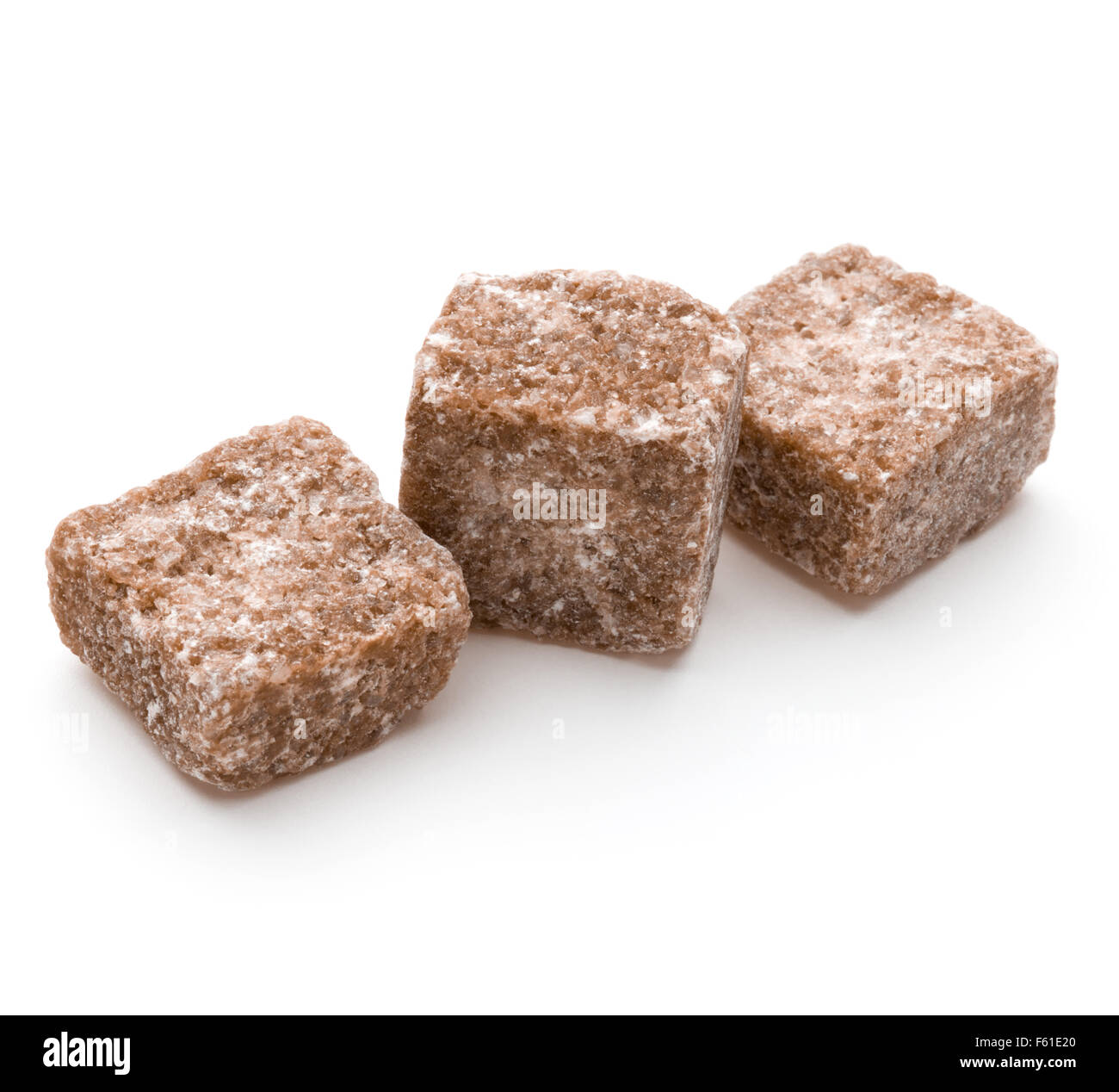 Brown lump cane sugar cube isolated on white background cutout Stock ...