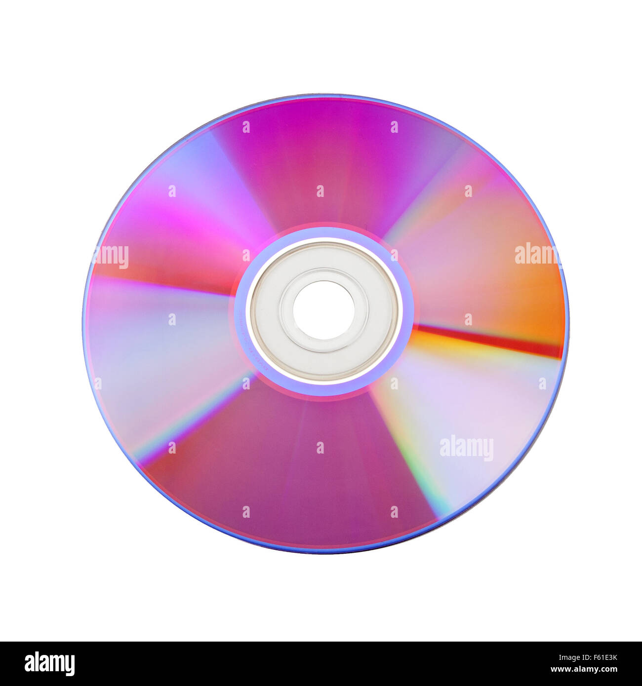 Close-up of colorful CD isolated on white baclground Stock Photo - Alamy