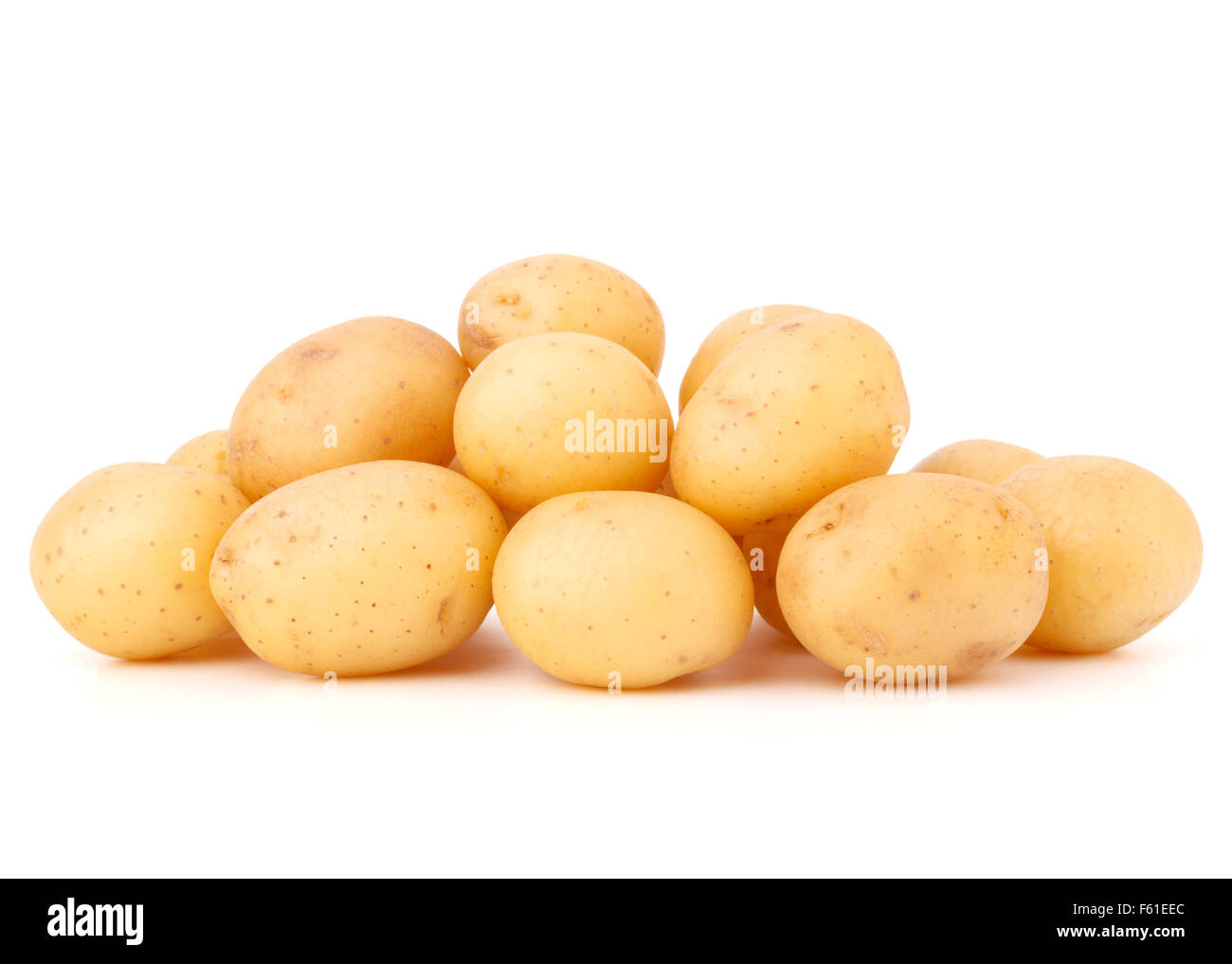 new potato tuber isolated on white background cutout Stock Photo - Alamy