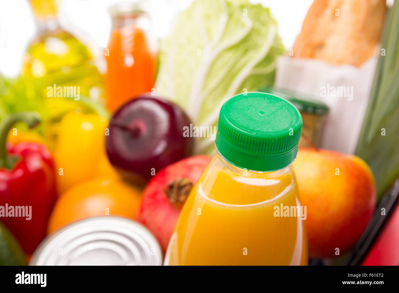 Various fruits and vegetables. Food set. Close-up photo Stock Photo - Alamy