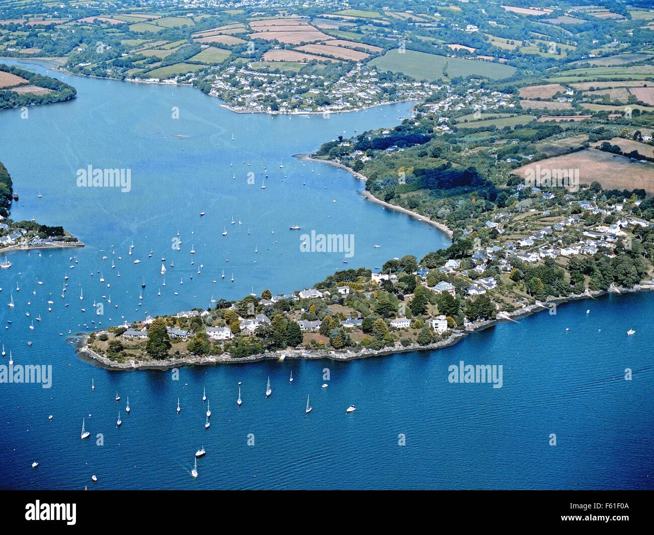 Aerial views taken along the coast of Cornwall Where: Cornwall, United ...