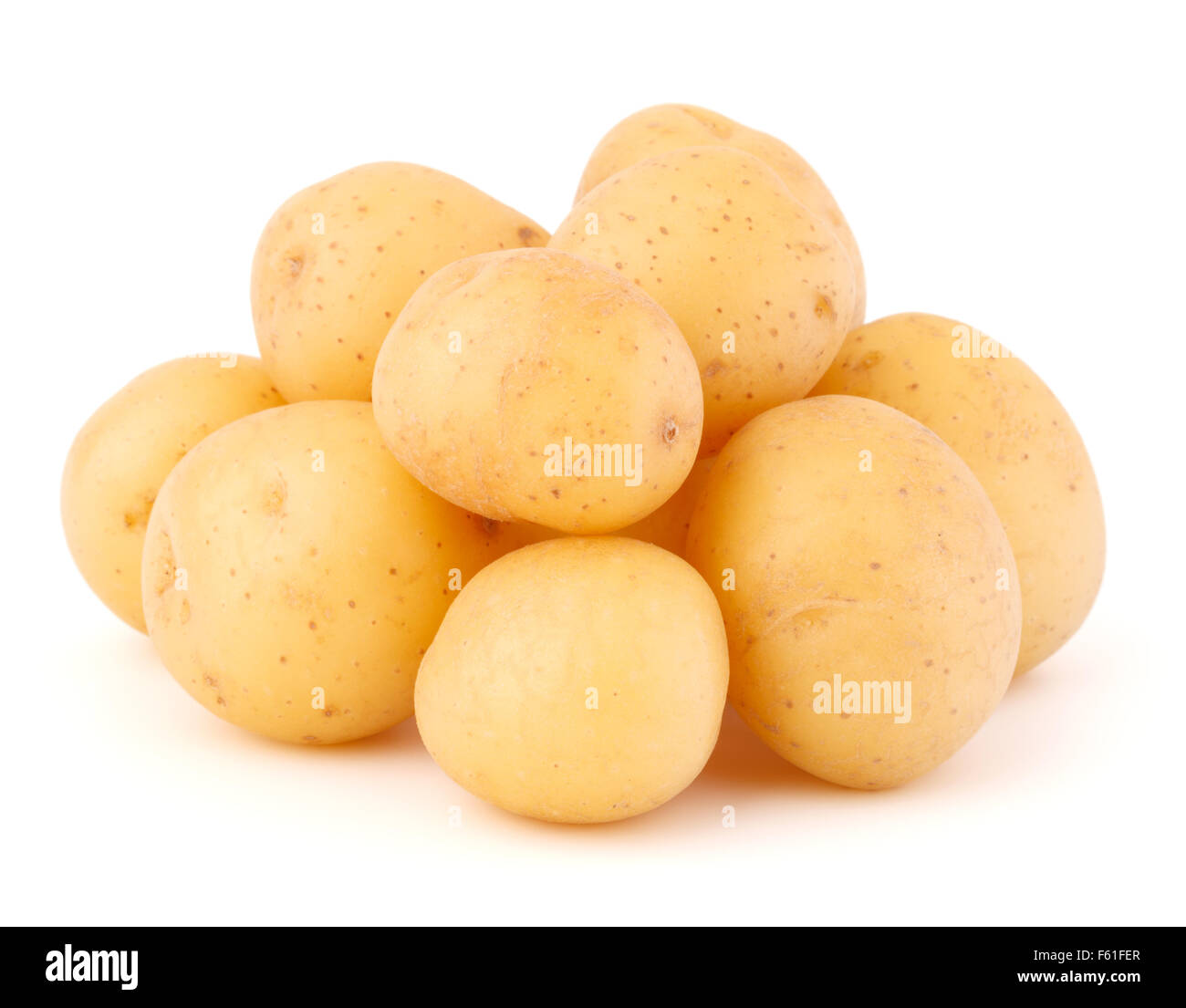 new potato tuber isolated on white background cutout Stock Photo - Alamy