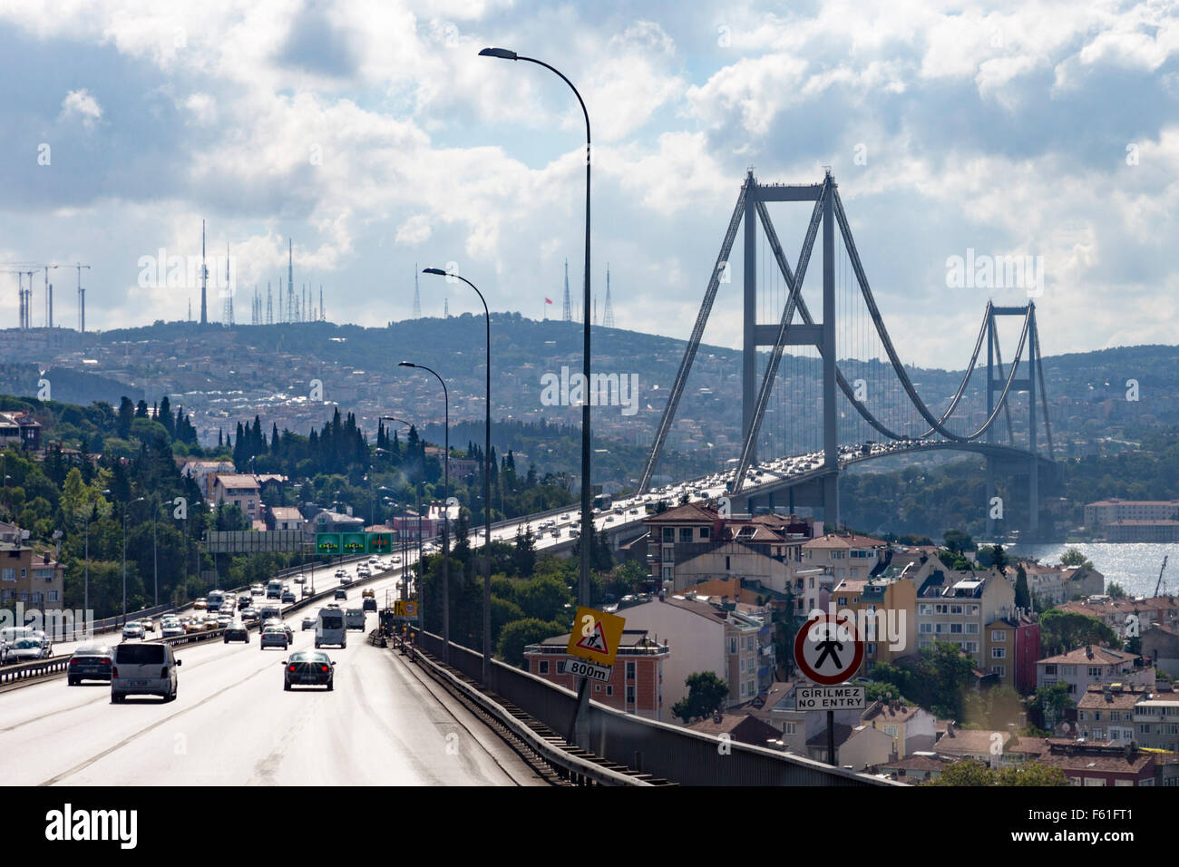 Turkey first bosphorus bridge suspension hi-res stock photography and ...