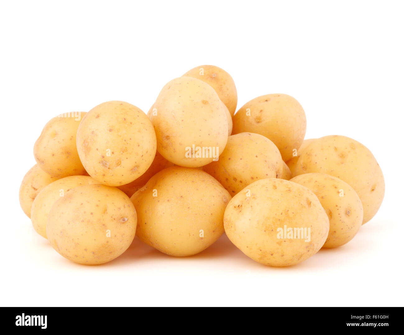 new potato tuber isolated on white background cutout Stock Photo - Alamy