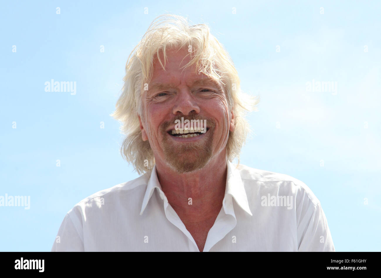 Celebrity portraits Featuring: Richard Branson Where: Cornwall, United ...