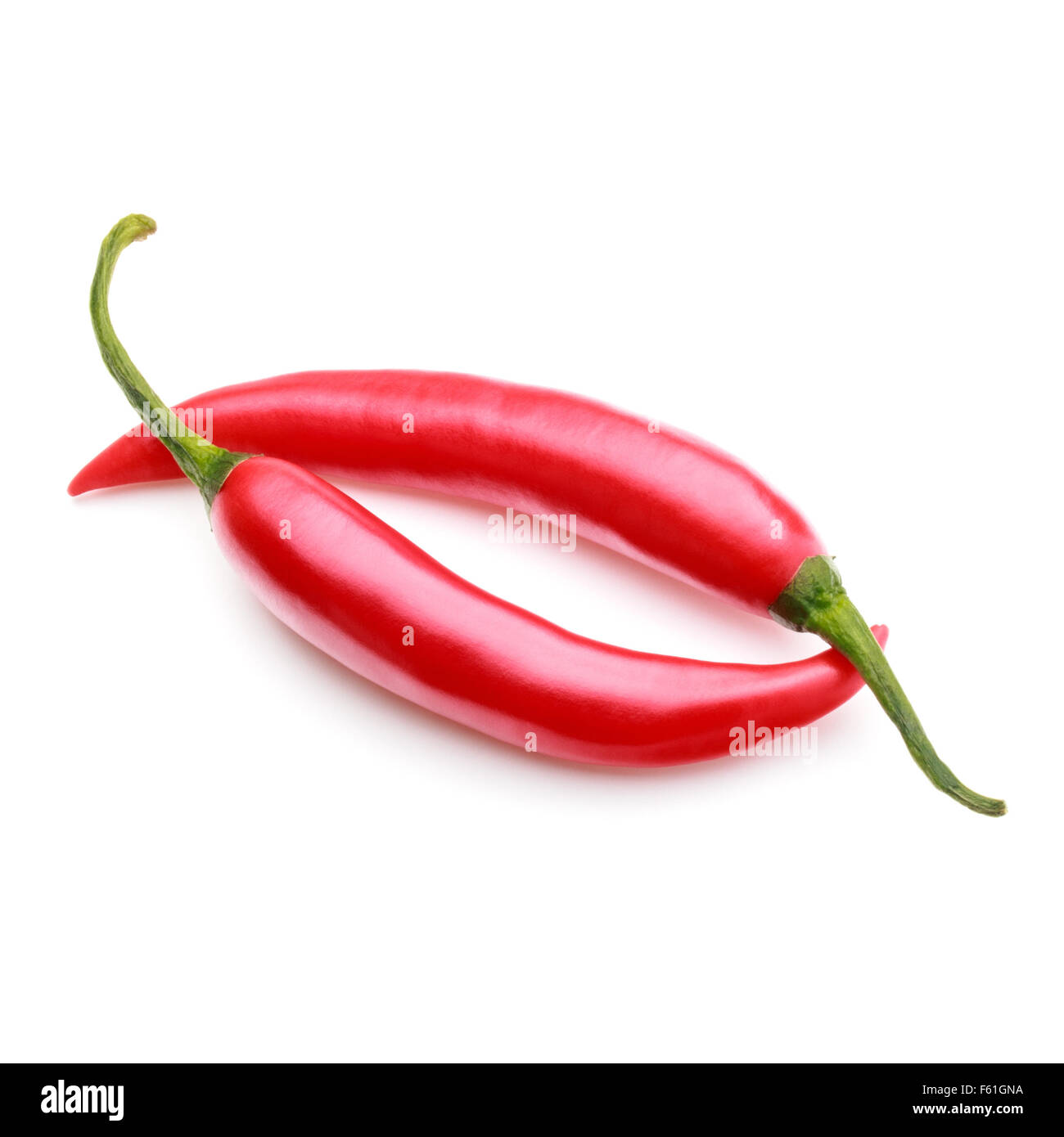 red chili or chilli cayenne pepper isolated on white background cutout ...