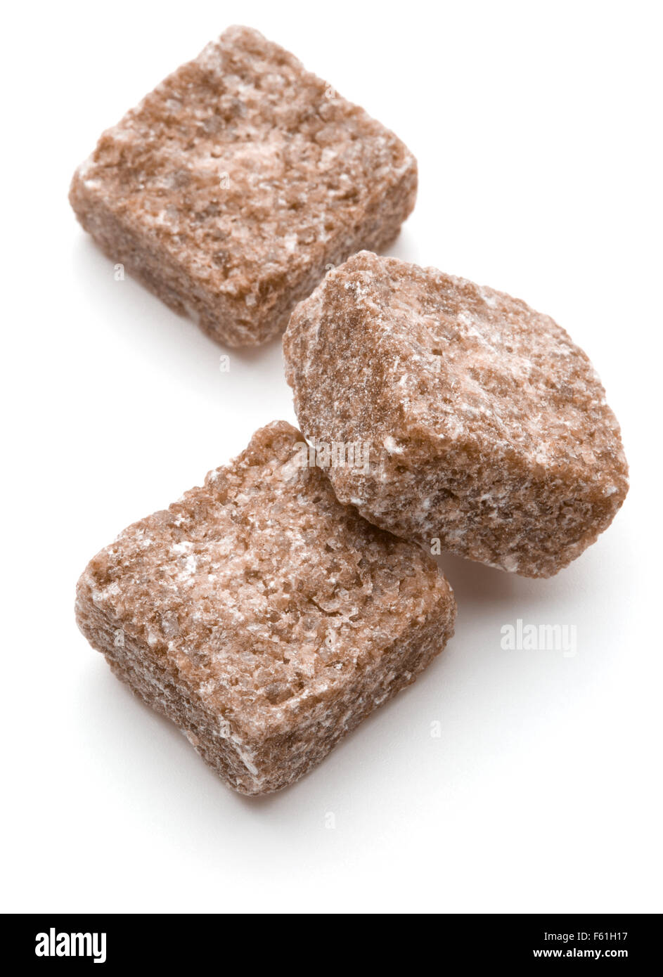 Brown lump cane sugar cube isolated on white background cutout Stock ...