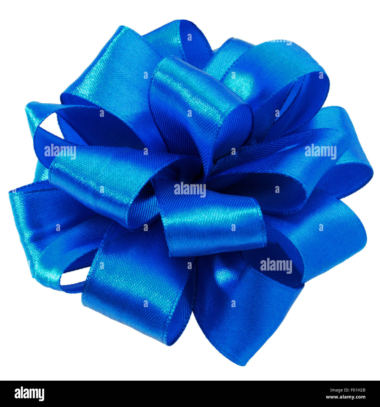 Decorative festive blue bow hi-res stock photography and images - Alamy