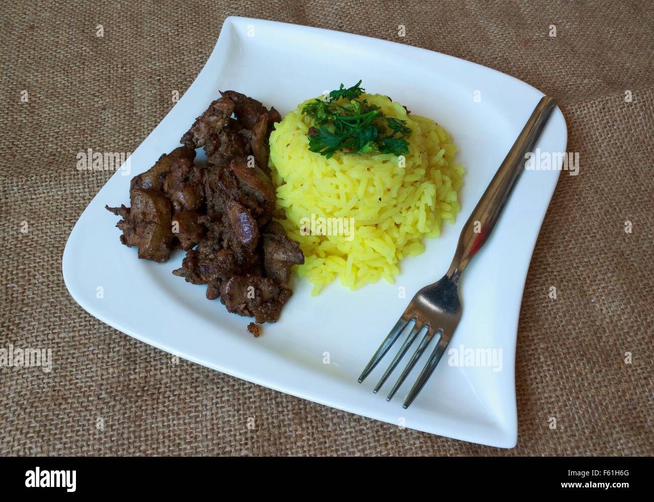 Chicken liver on white hi-res stock photography and images - Alamy
